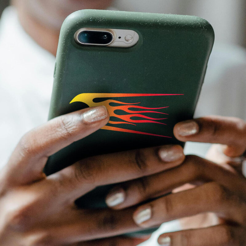 Flaming Comet Decal - Stickers Factory