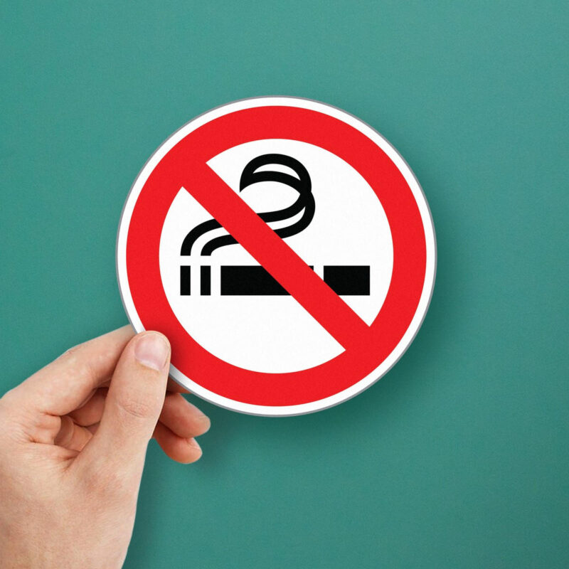 No Smoking Vinyl Sticker - Stickers Factory