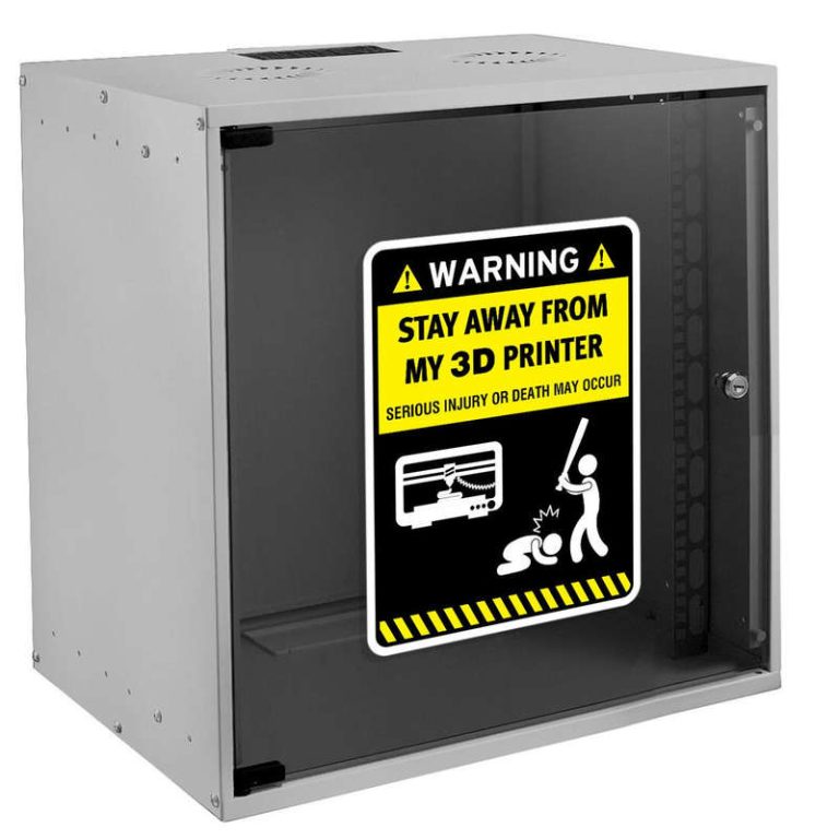 3D Printer Warning Sticker - Stickers Factory