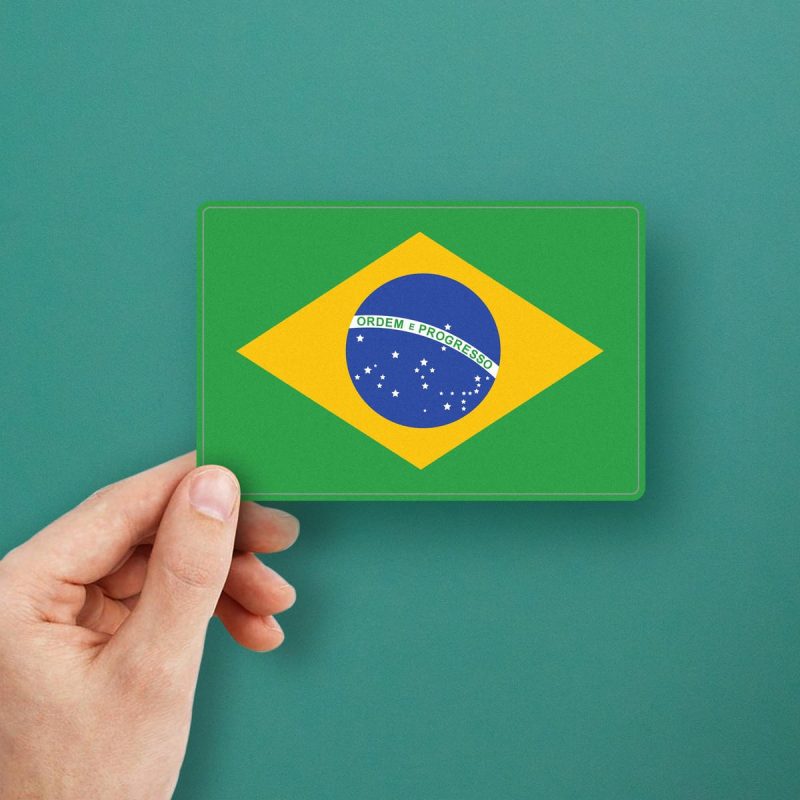 Brazilian Flag Sticker - Stickers Factory