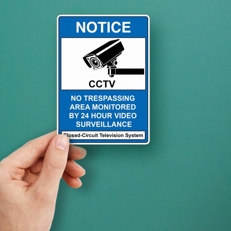 CCTV Surveillance Notice Sticker - Stickers Factory