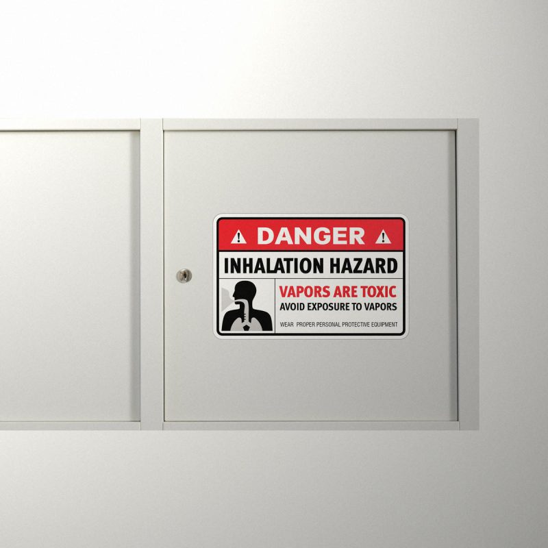 Danger Inhalation Hazard Sticker - Stickers Factory
