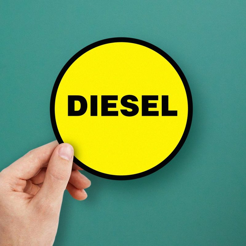 Diesel Fuel Identification Sticker - Stickers Factory