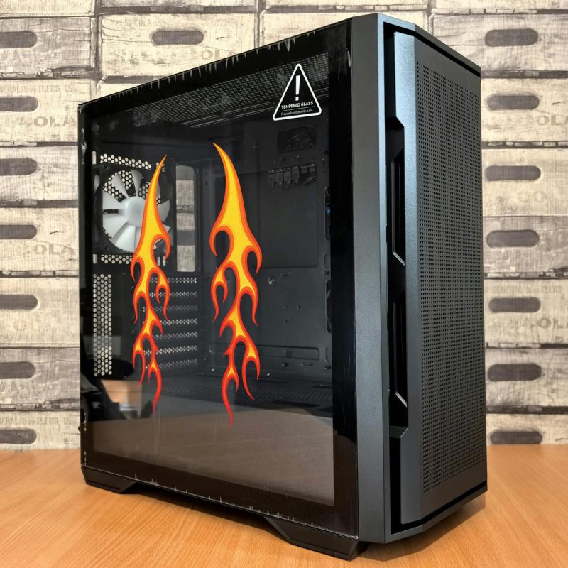Dual Flame Vinyl Decals - Stickers Factory