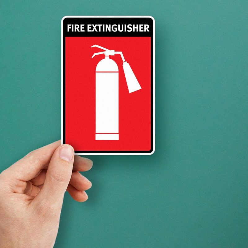 Fire Extinguisher Sticker - Stickers Factory