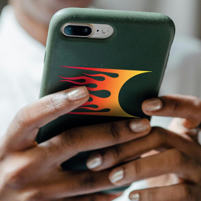 Flaming Sunburst Sticker - Stickers Factory