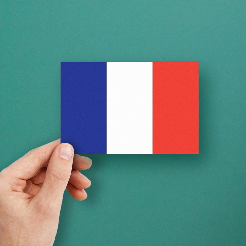 French Flag Vinyl Sticker - Stickers Factory