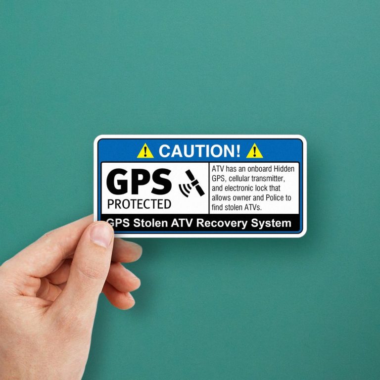GPS Protected Sticker - Stickers Factory
