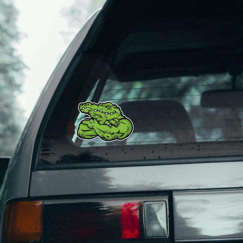 Muscular Alligator Sticker - Stickers Factory