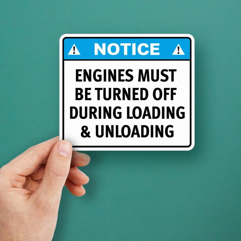 Notice Sign Sticker - Stickers Factory