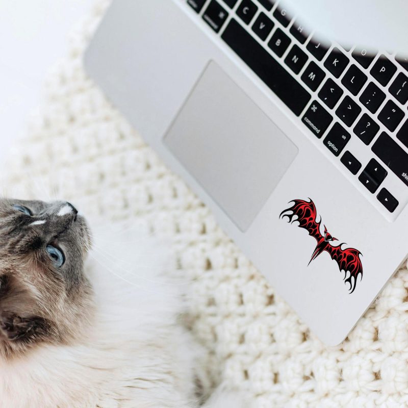 Red Tribal Bat Sticker - Stickers Factory
