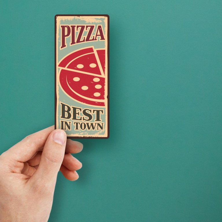 Vintage Pizza Sign Sticker - Stickers Factory