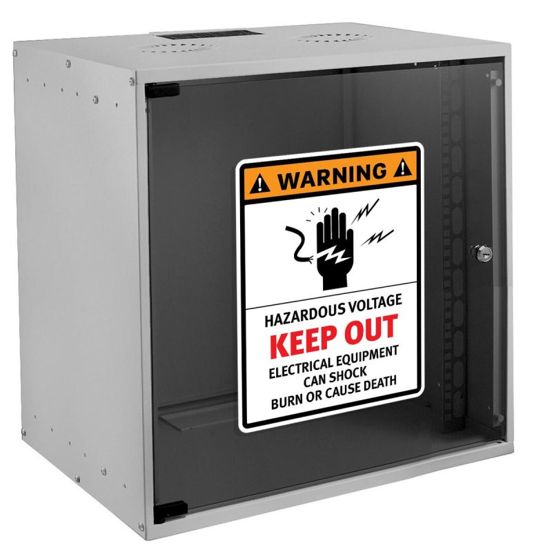 Warning Hazardous Voltage Sticker - Stickers Factory