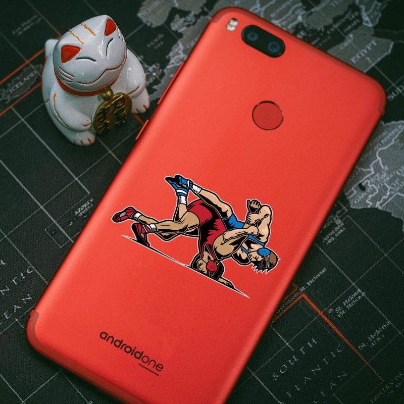 Wrestling Action Sticker - Stickers Factory