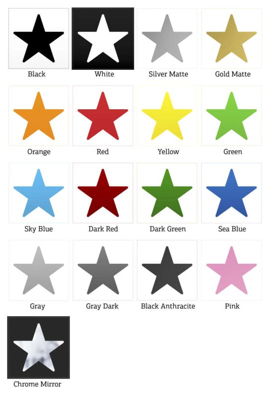 Black Star Sticker - Stickers Factory