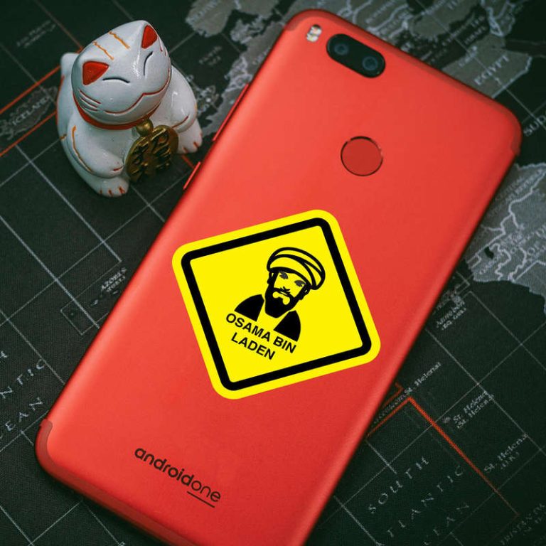 Controversial Osama Bin Laden Warning Sticker - Stickers Factory