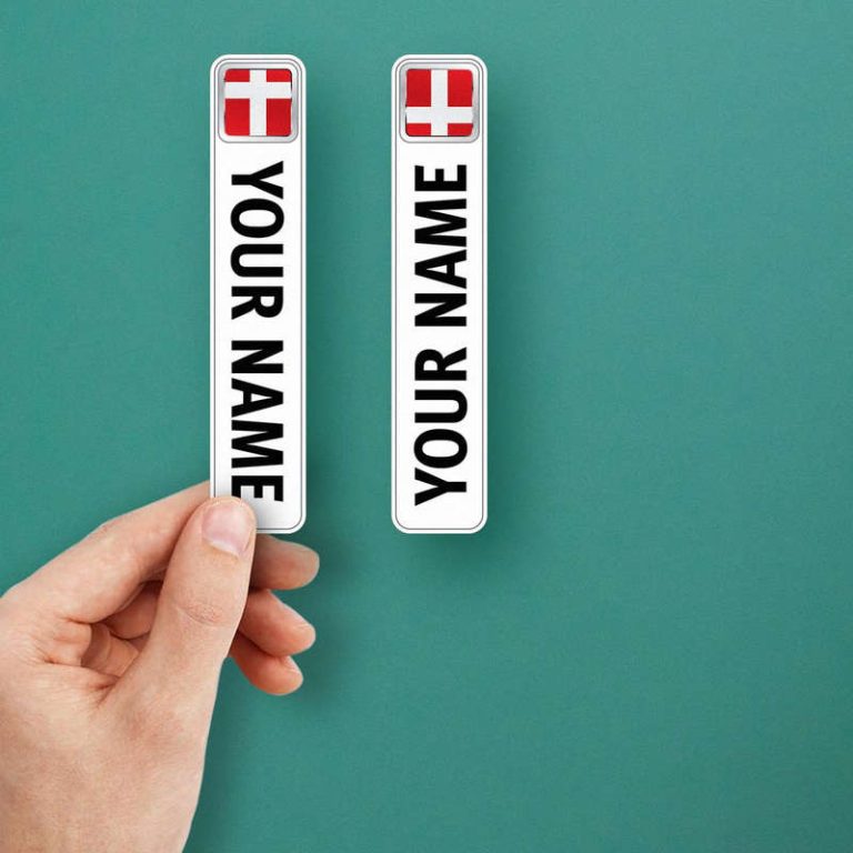 Custom Name License Plate Decals - Stickers Factory