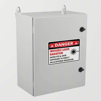 Danger Sign Sticker Invisible Laser Radiation - Stickers Factory