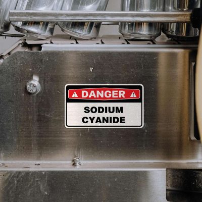 Danger Sodium Cyanide Sticker – Chemical Hazard Warning Sign - Stickers ...