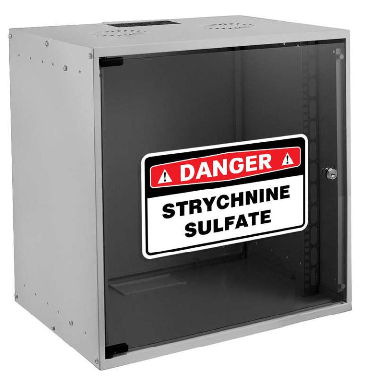 Danger Strychnine Sulfate Sticker - Stickers Factory