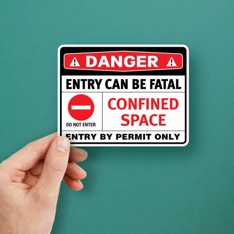 Danger Warning Decal Entry Can Be Fatal, Entry By Permit Only ...