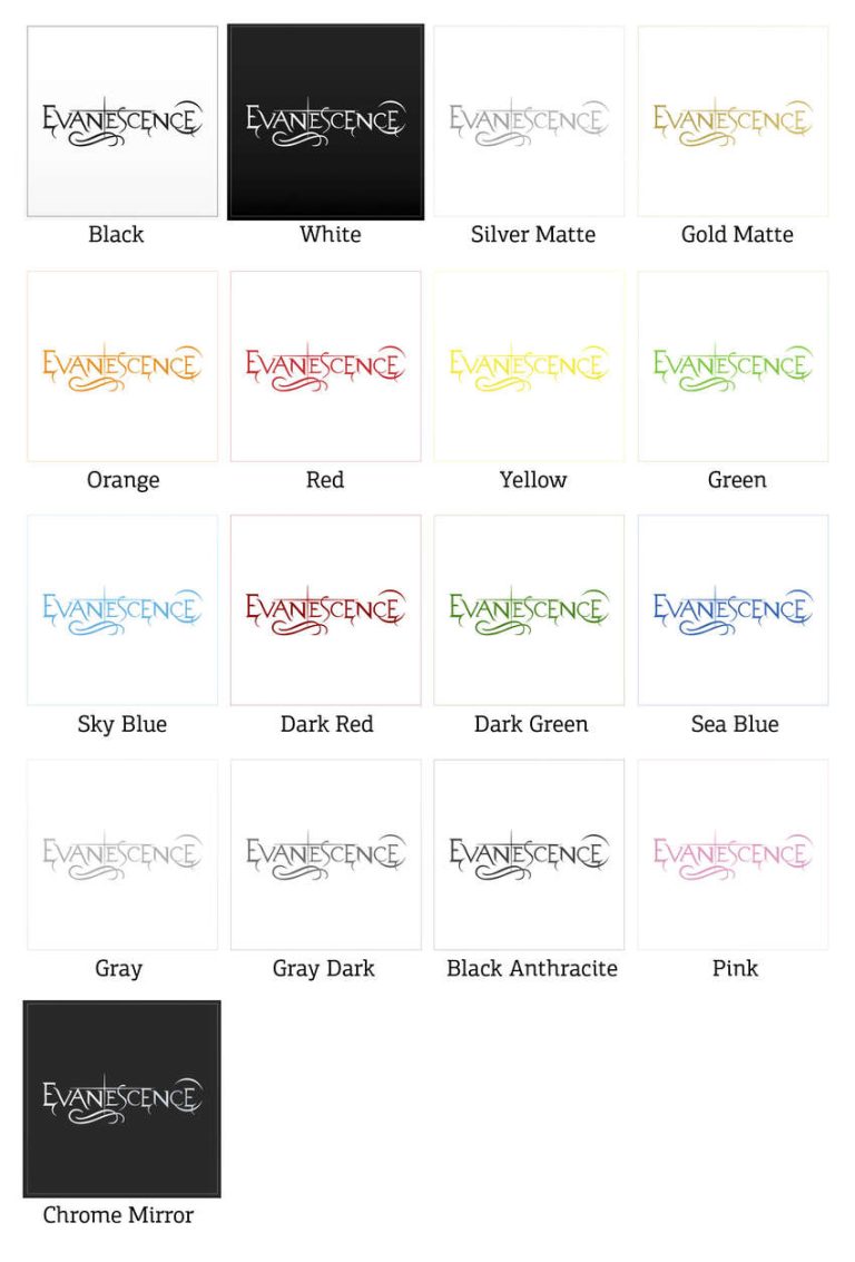 Evanescence Logo Sticker - Stickers Factory