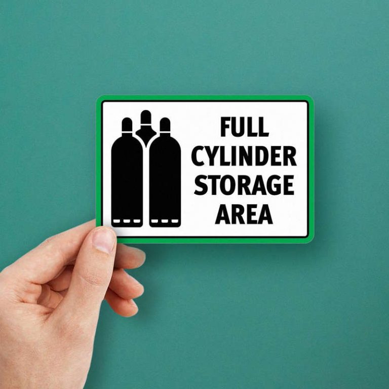Full Cylinder Storage Area Sticker - Stickers Factory