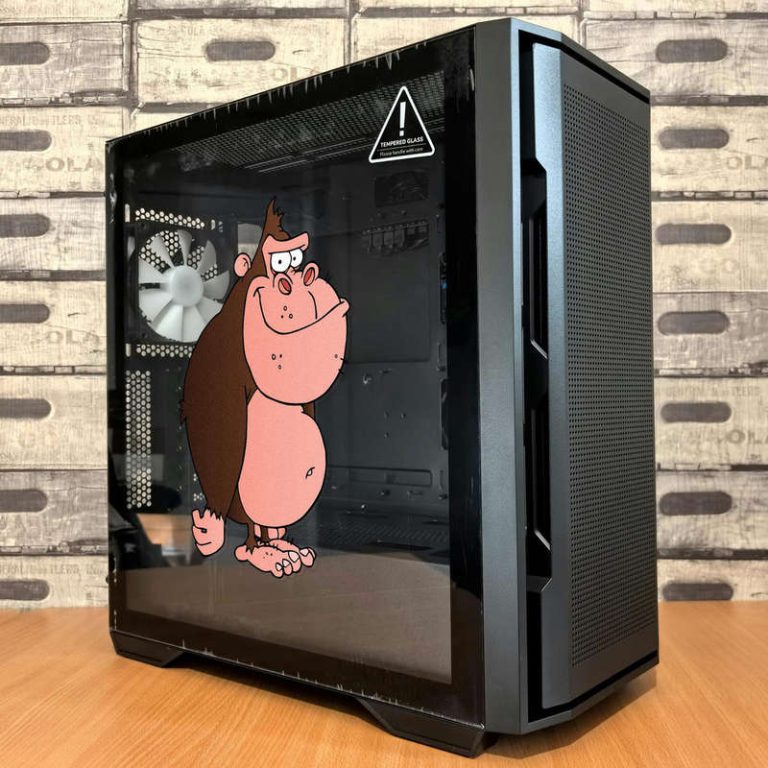 Funny Cartoon Gorilla Sticker - Stickers Factory