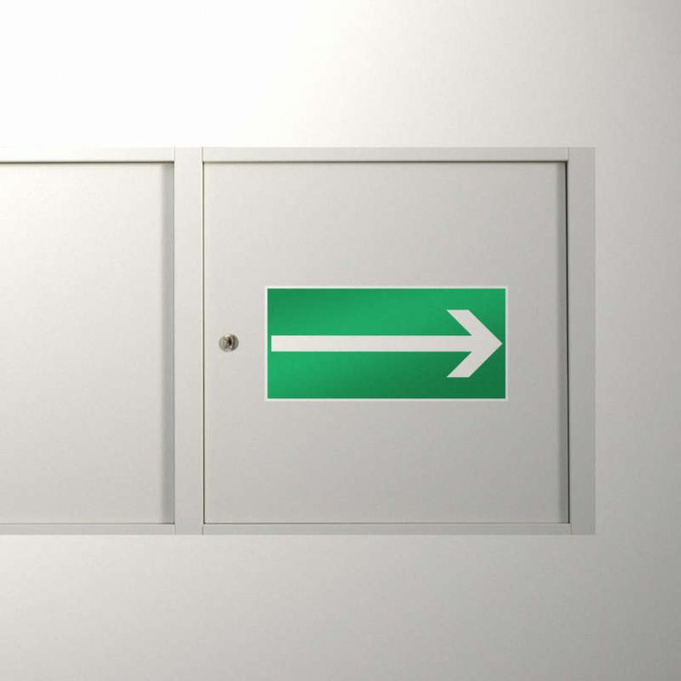 Green Arrow Directional Sticker - Stickers Factory