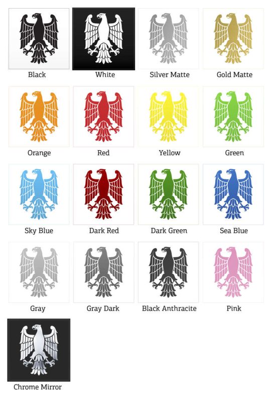 Regal Eagle Silhouette Sticker - Stickers Factory
