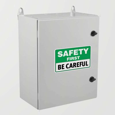 Safety First Sticker – "Safety First, Be Careful" Vinyl - Stickers Factory