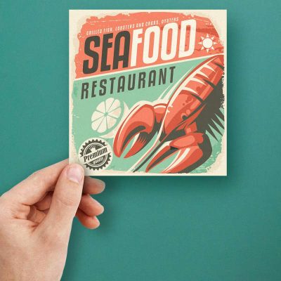 Seafood Restaurant Sticker - Stickers Factory