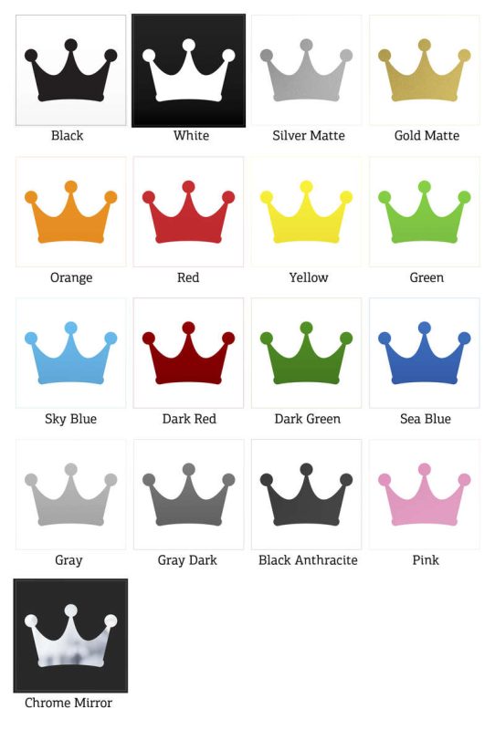 Simple Crown Decal - Stickers Factory