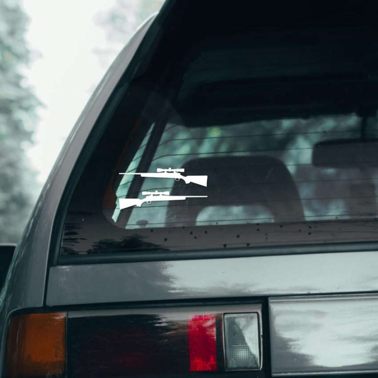 Sniper Rifle Silhouette Vinyl Stickers - Stickers Factory
