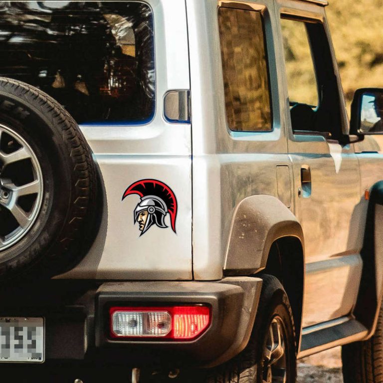 Spartan Warrior Head Sticker - Stickers Factory