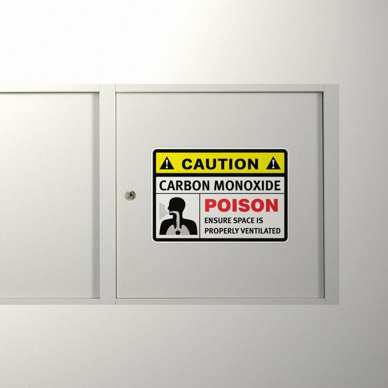 Caution Carbon Monoxide Poison Sign - Stickers Factory