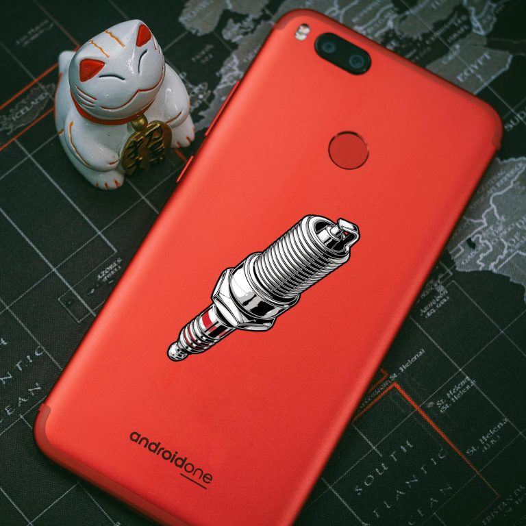 Chrome Spark Plug Vinyl Sticker - Stickers Factory