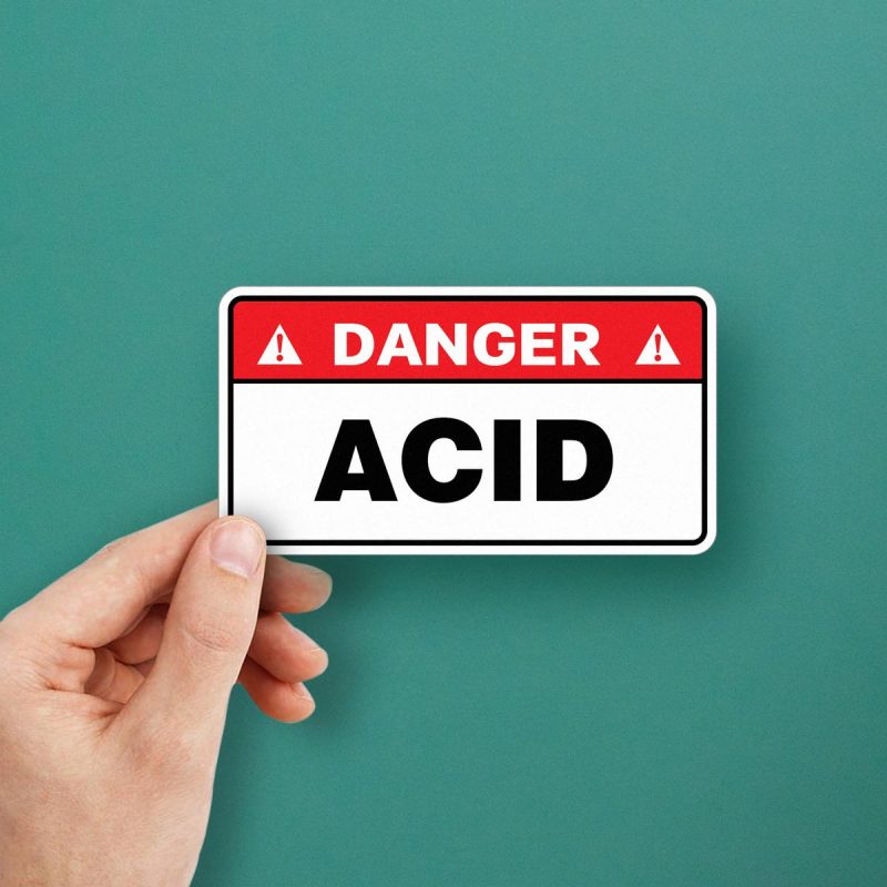 Danger Acid Sign - Stickers Factory
