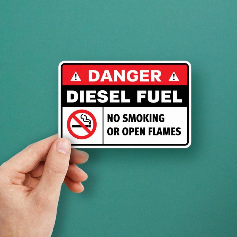 Danger Diesel Fuel Safety Sign - Stickers Factory