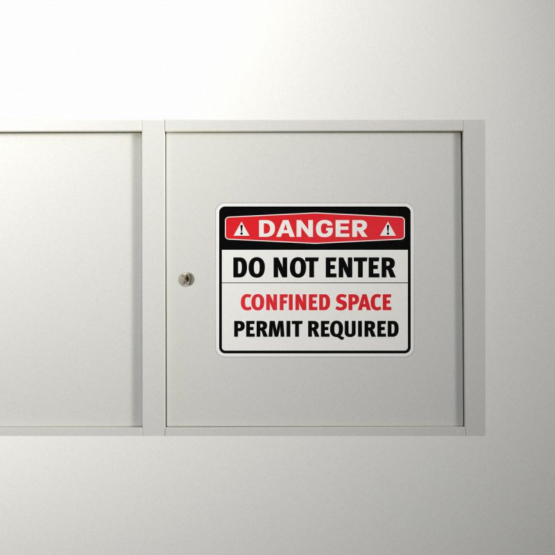 "Danger: Do Not Enter, Confined Space - Stickers Factory