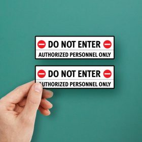 “Do Not Enter Authorized Personnel Only” Safety Warning Sticker ...