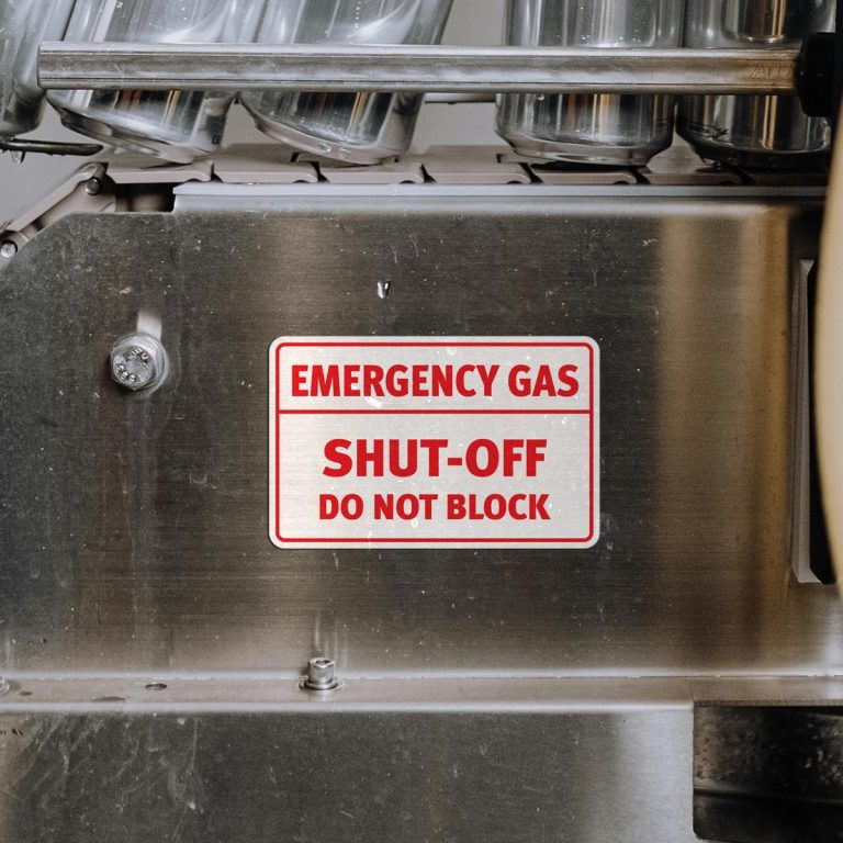 Emergency Gas Shut - Stickers Factory