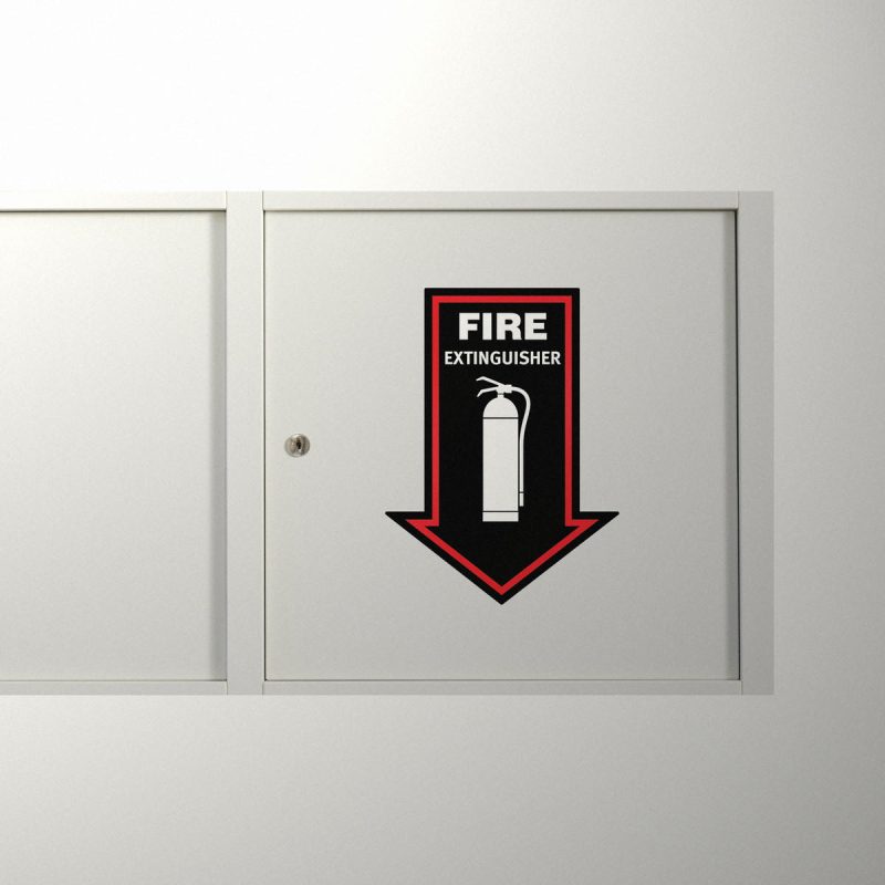 Fire Extinguisher Directional Sign - Stickers Factory