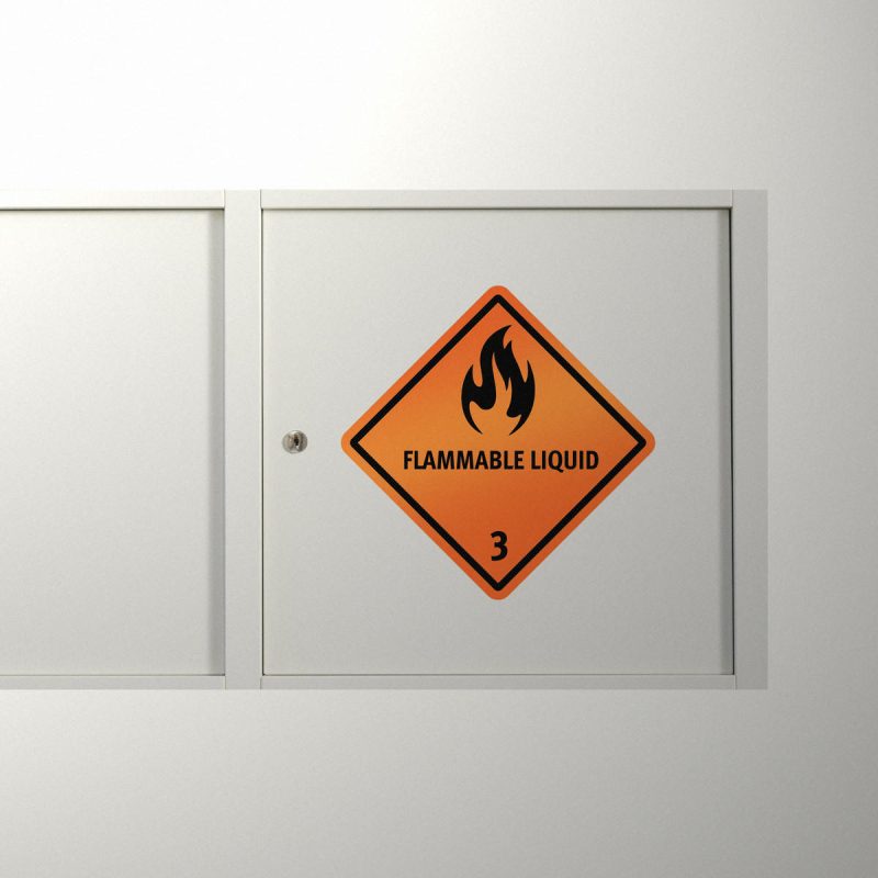 Flammable Liquid Class 3 Safety Sign - Stickers Factory