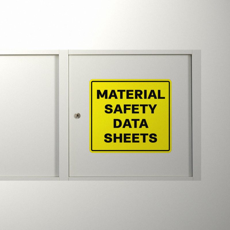 Material Safety Data Sheets Sign - Stickers Factory