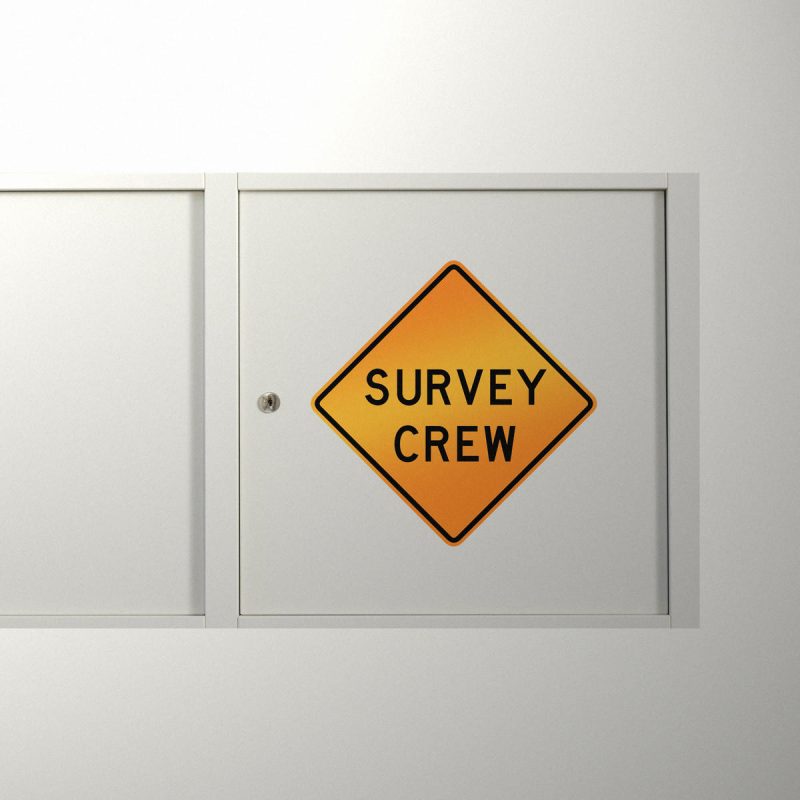 "Survey Crew" Safety Sign Decal - Stickers Factory