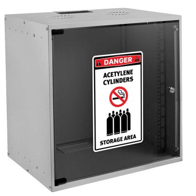 Danger Acetylene Cylinders Storage Area Sign Sticker - Stickers Factory