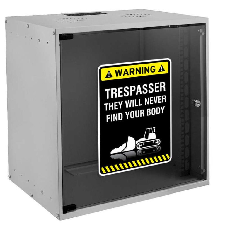 Warning Trespasser Sign - Stickers Factory