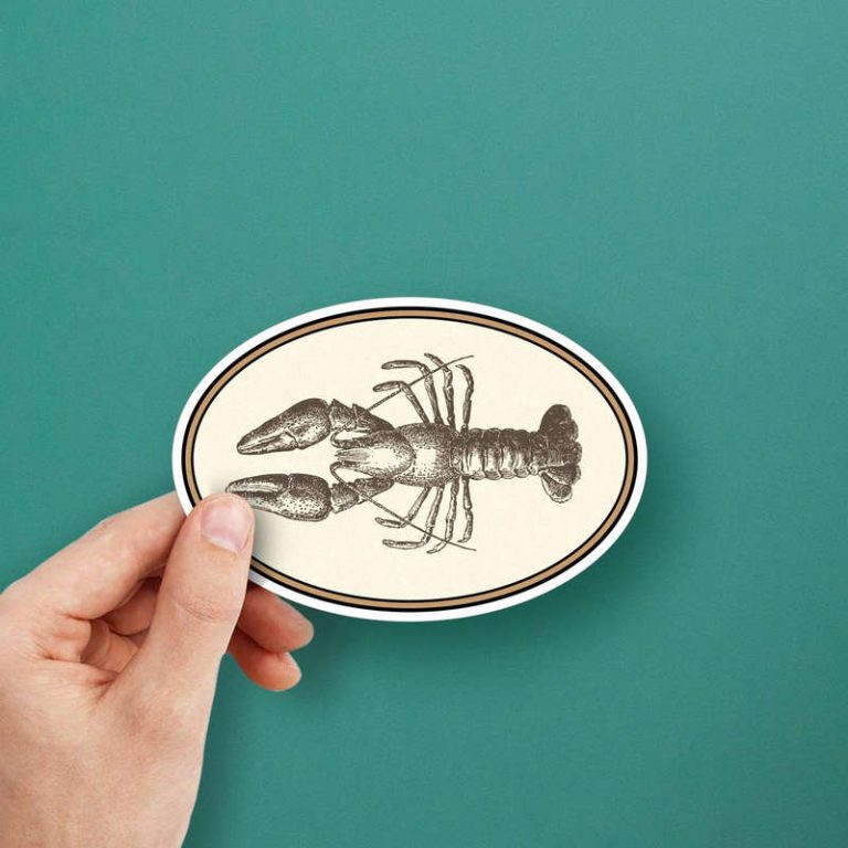 Vintage Lobster Sticker - Stickers Factory