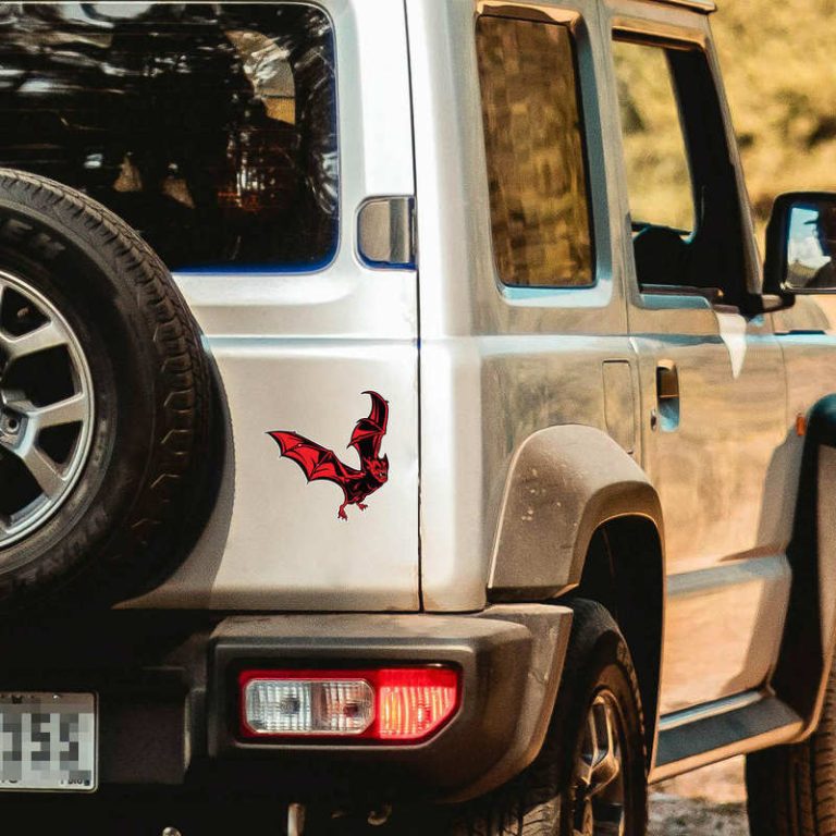 Fierce Red Bat Sticker - Stickers Factory